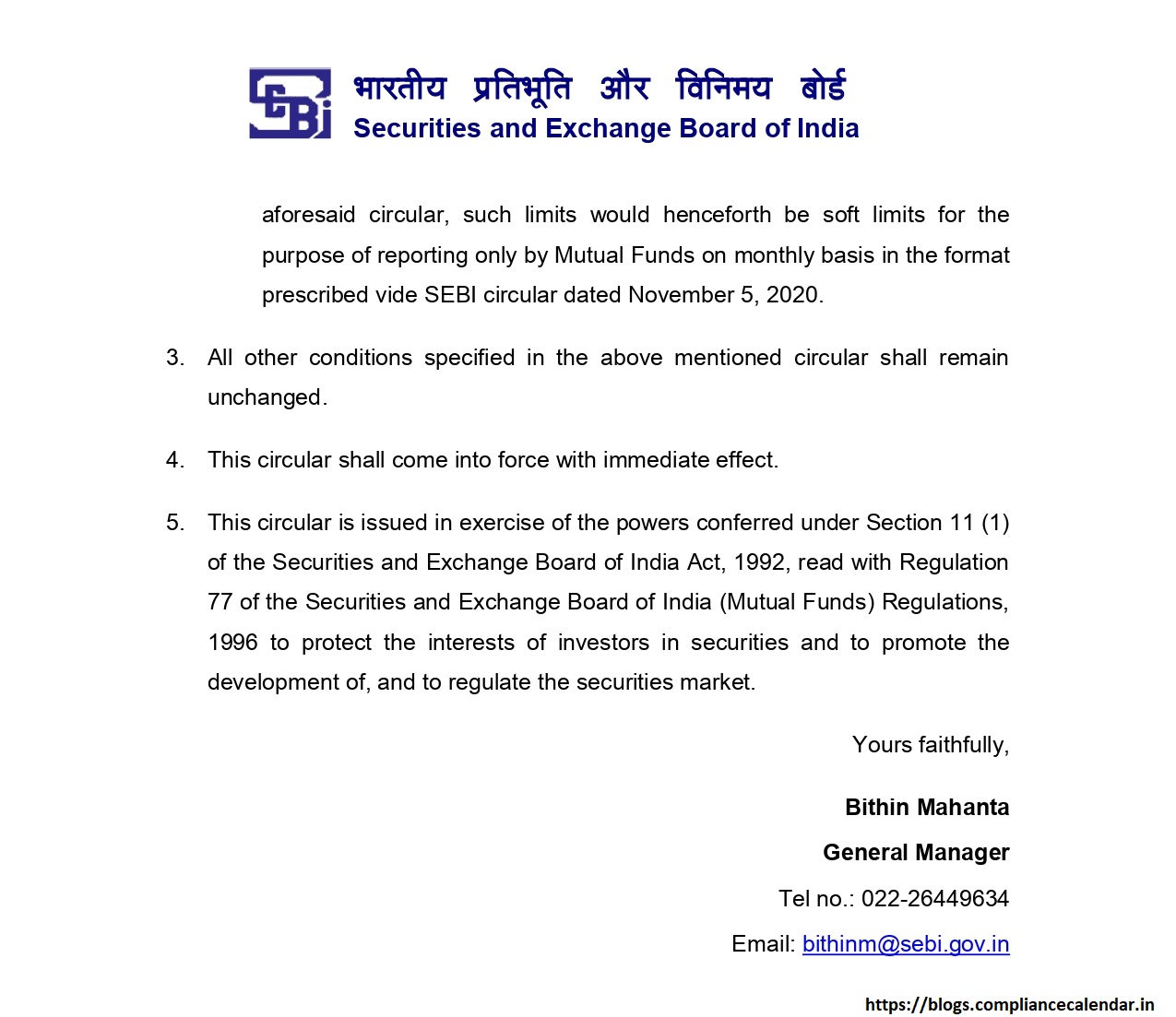 SEBI: Circular on Enhancement of Overseas Investment Limits