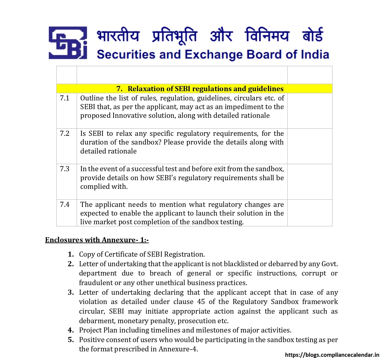 SEBI: Revised Framework for Regulatory Sandbox