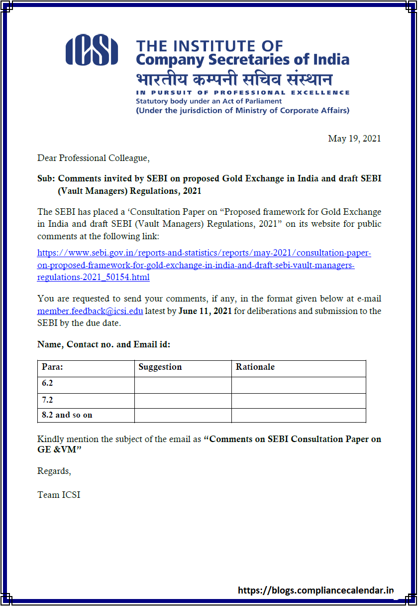 Blogs | Compliance Calendar LLP
